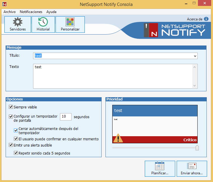 Funcionalidades NetSupport Notify — TotemGuard